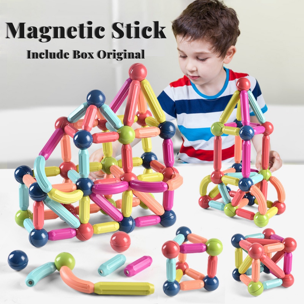 Jual Dear James - Magnetic Stick Mainan anak mainan magnet batang ...