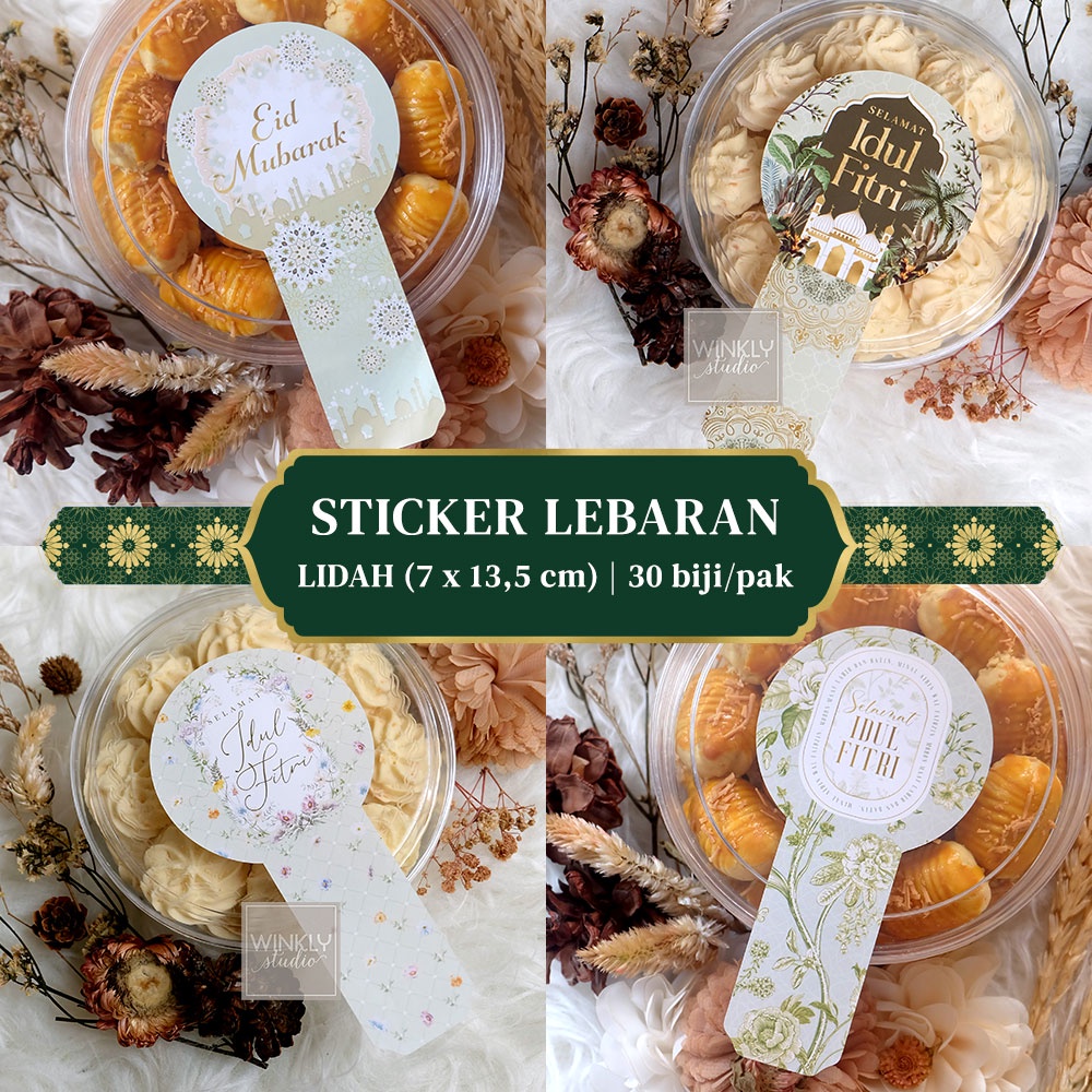 Jual STIKER LEBARAN / Sticker Toples Parcel Ramadhan / Label Idul Fitri ...
