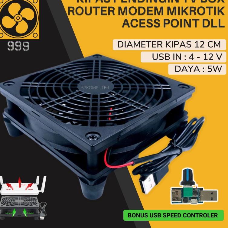 Jual Ω USB Fan Cooler Router Portable cooling pad & Stand Holder Router ...