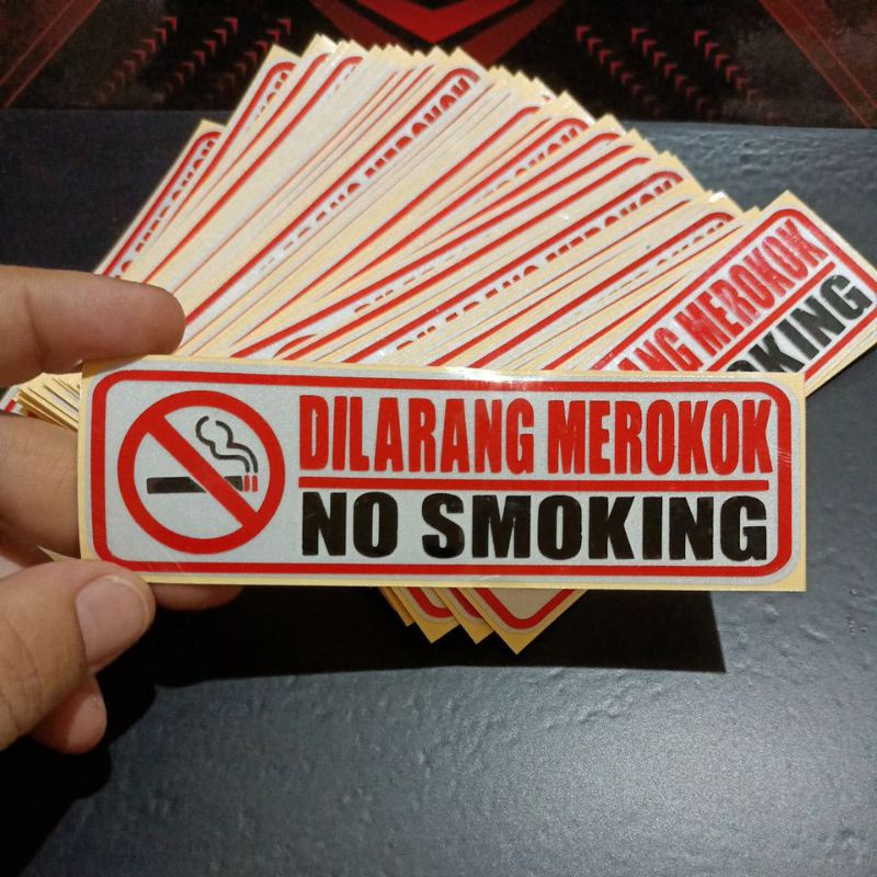 Jual Sticker peringatan dilarang sticker cutting | Shopee Indonesia