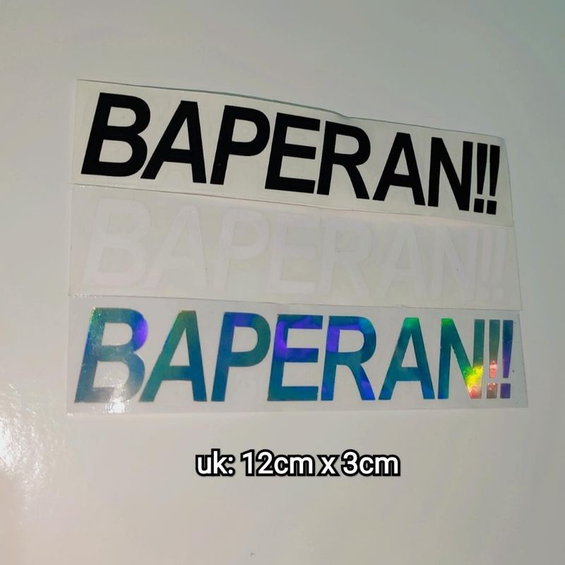 Jual stiker cutting BAPERAN | Shopee Indonesia