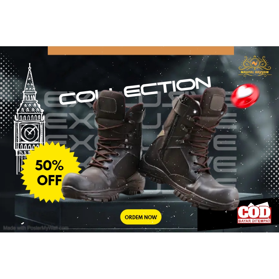 Jual Sepatu Pol PP Scurity Kerja Lapangan Gurun PDL DLT Cheap Safety ...