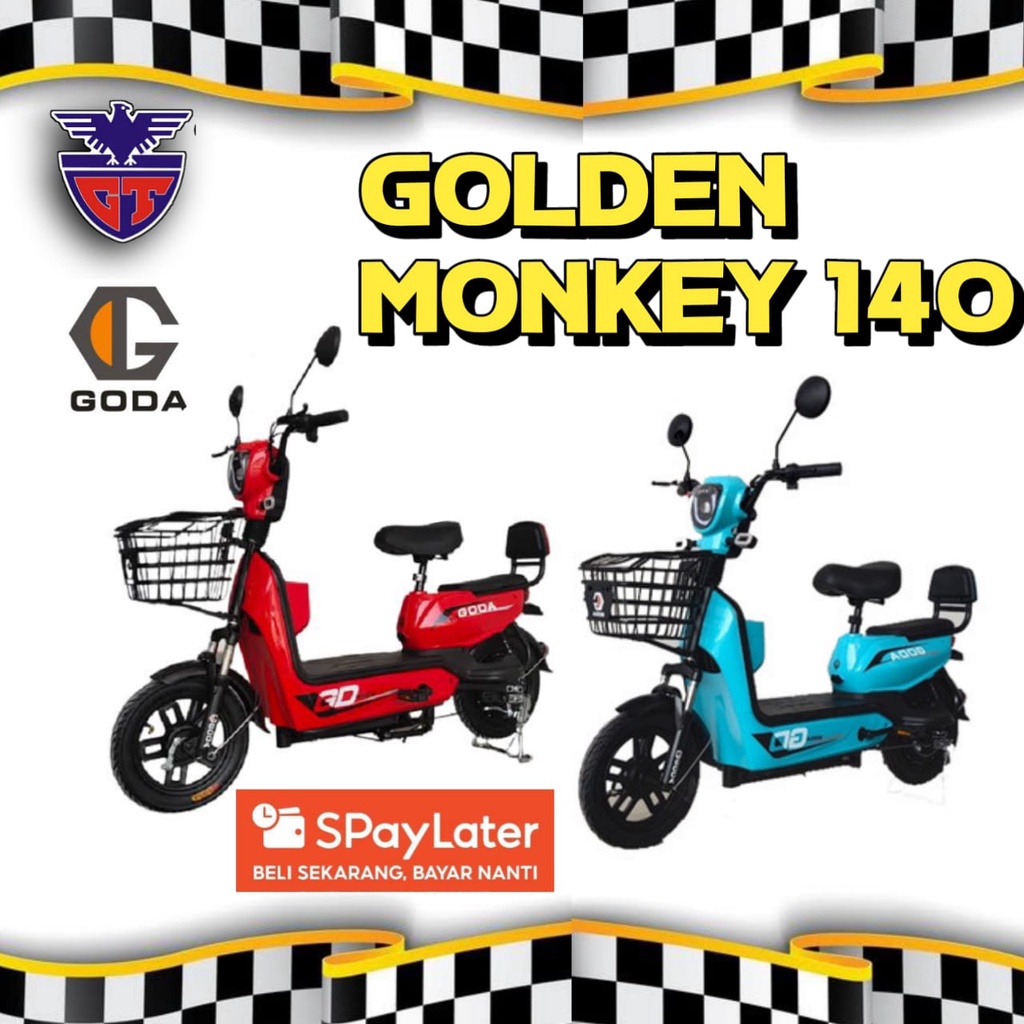 Jual Sepeda Listrik GODA GD 140 GOLDEN MONKEY | Shopee Indonesia