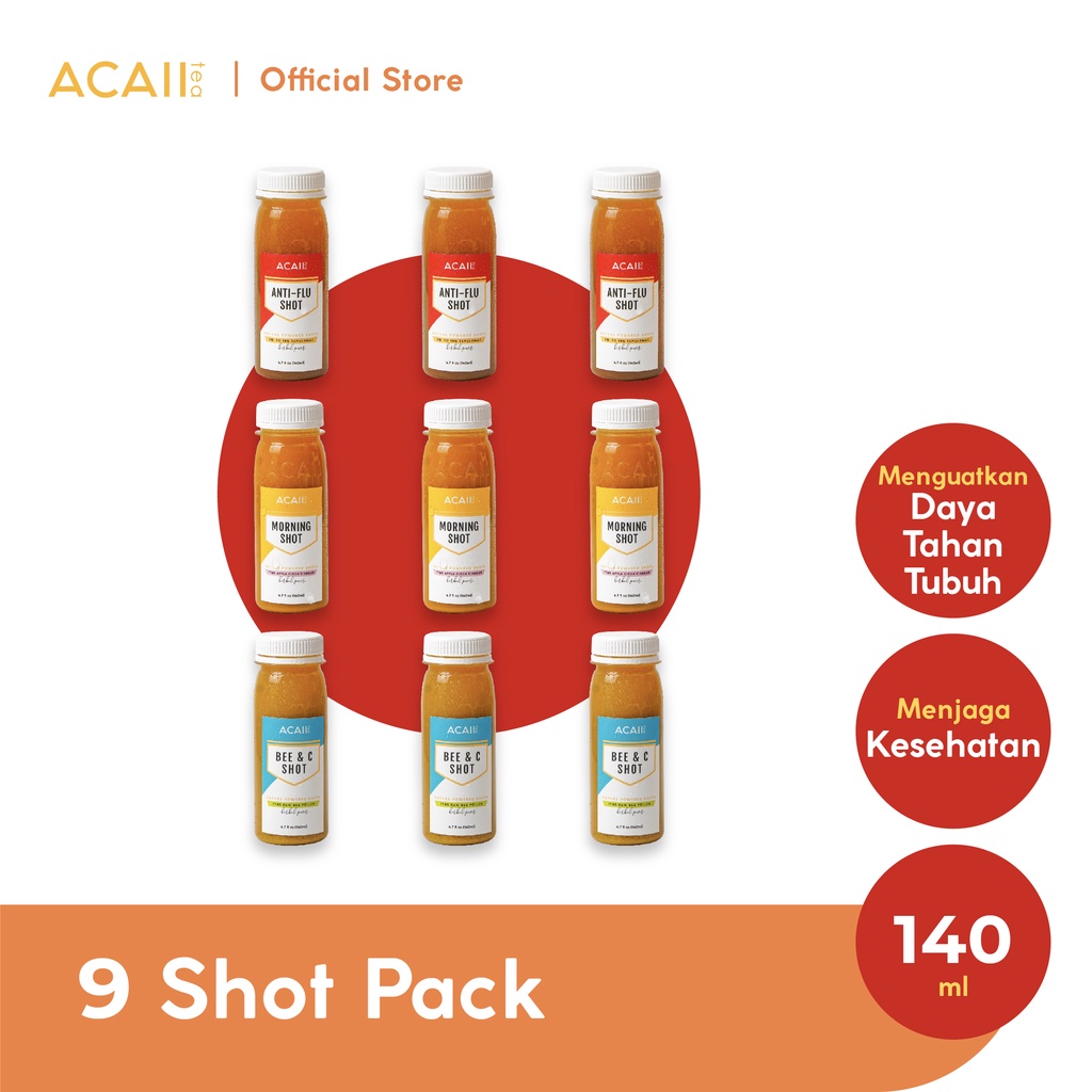 Jual Acaii Tea 9-Shot Package (9x140ml) | Shopee Indonesia