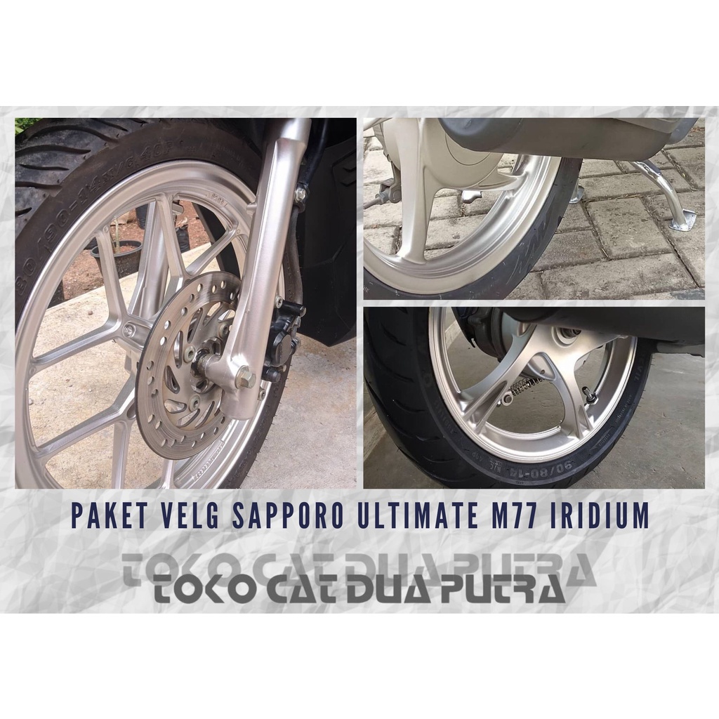 Jual Paket Cat Velg Sapporo Ultimate M77 Iridium (Semi Doff) | Shopee ...