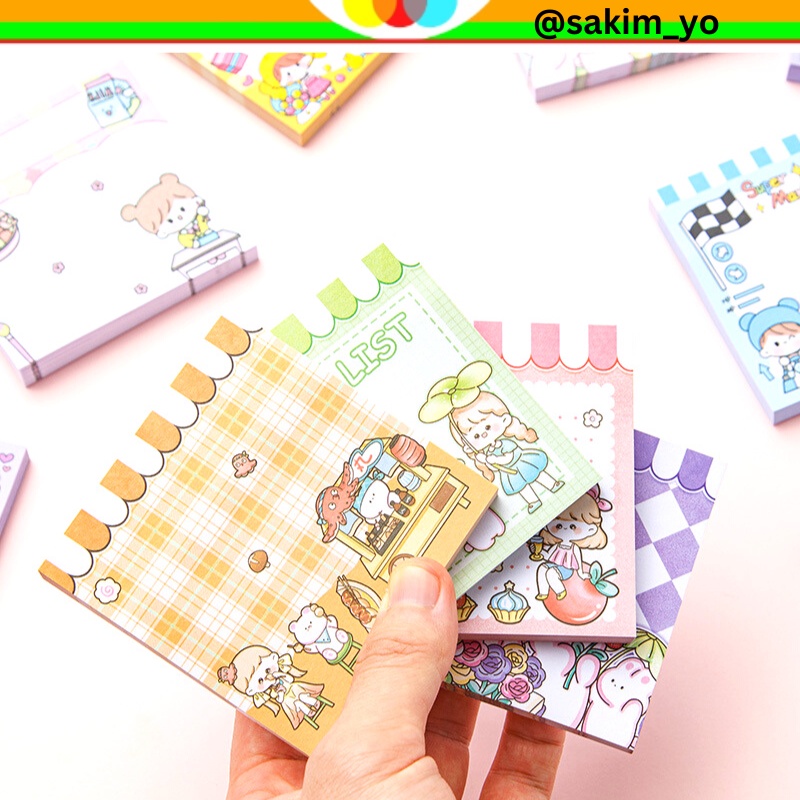 Jual KERTAS MEMO NOTEPAD STICKY NOTE LUCU UNTUK CATATAN PENTING ...