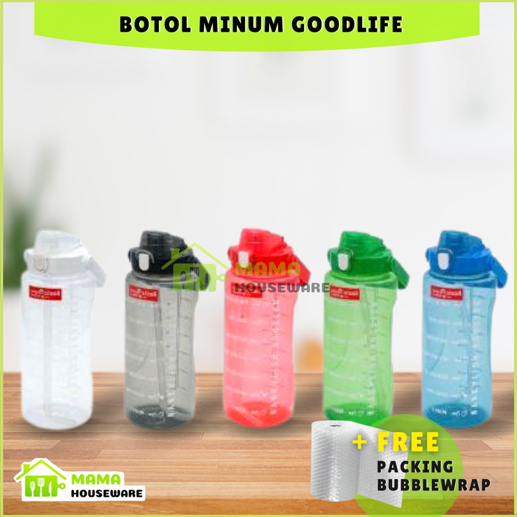 Jual Botol Minum Good Life 2 Liter / Botol Plastik Anak Sekolah Kerja ...