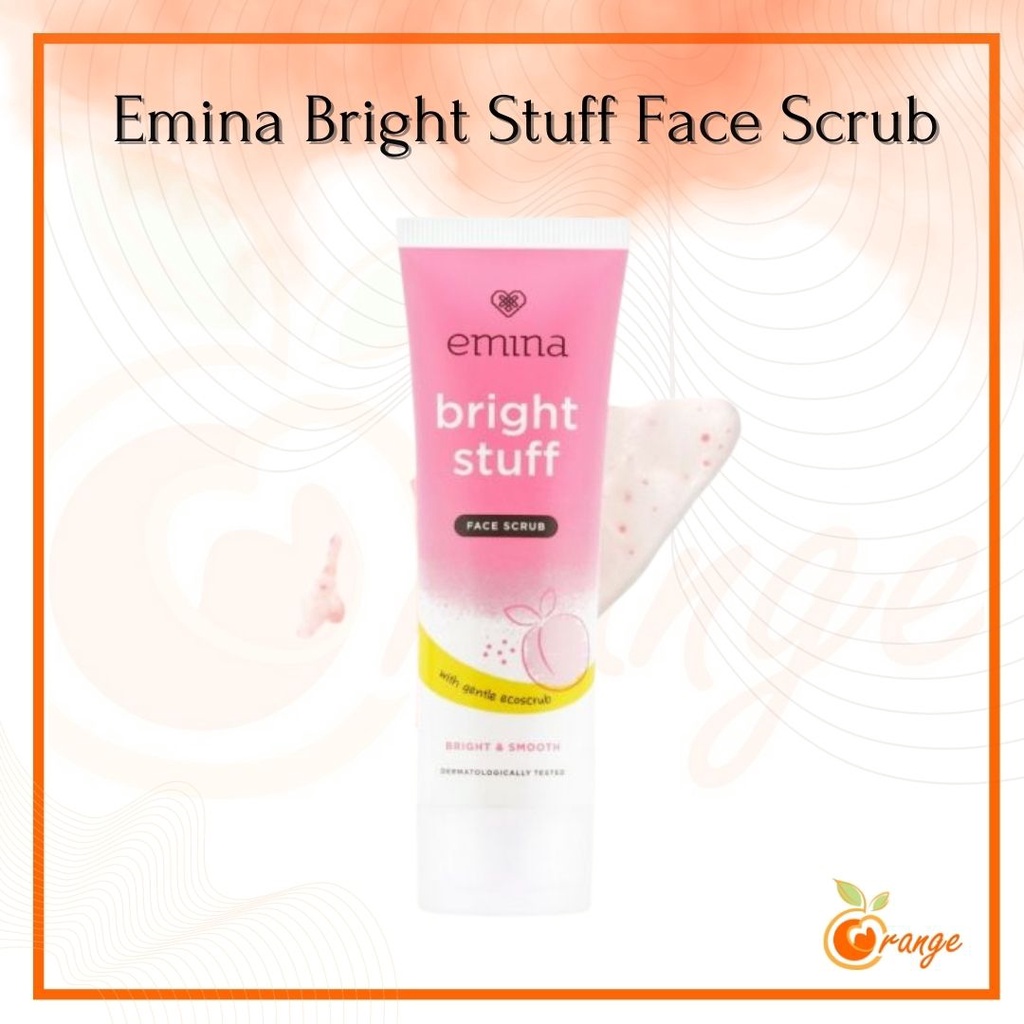 Jual Emina Bright Stuff Face Scrub 50 mL - Scrub Wajah Cerah Glowing ...