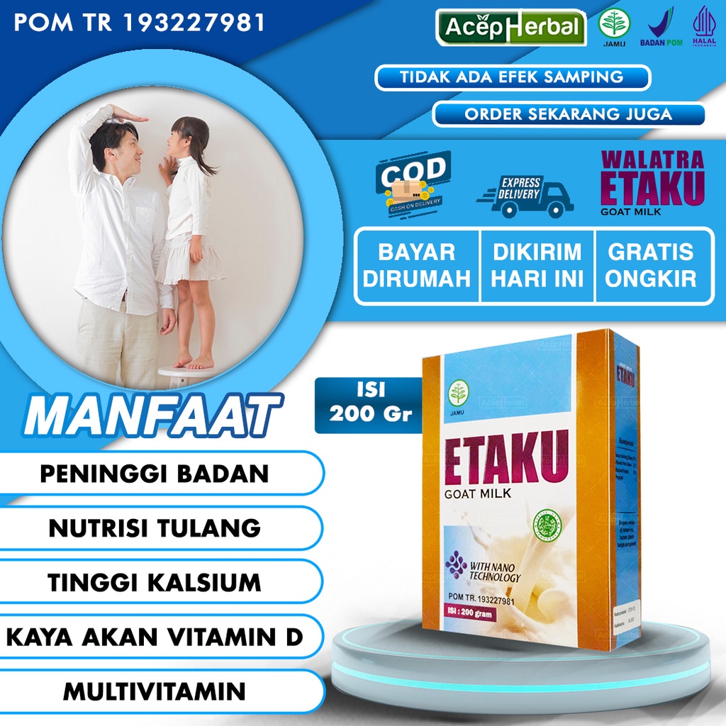 Jual Susu Peninggi Badan Anak Dan Dewasa Multivitamin Nutrisi Tulang ...