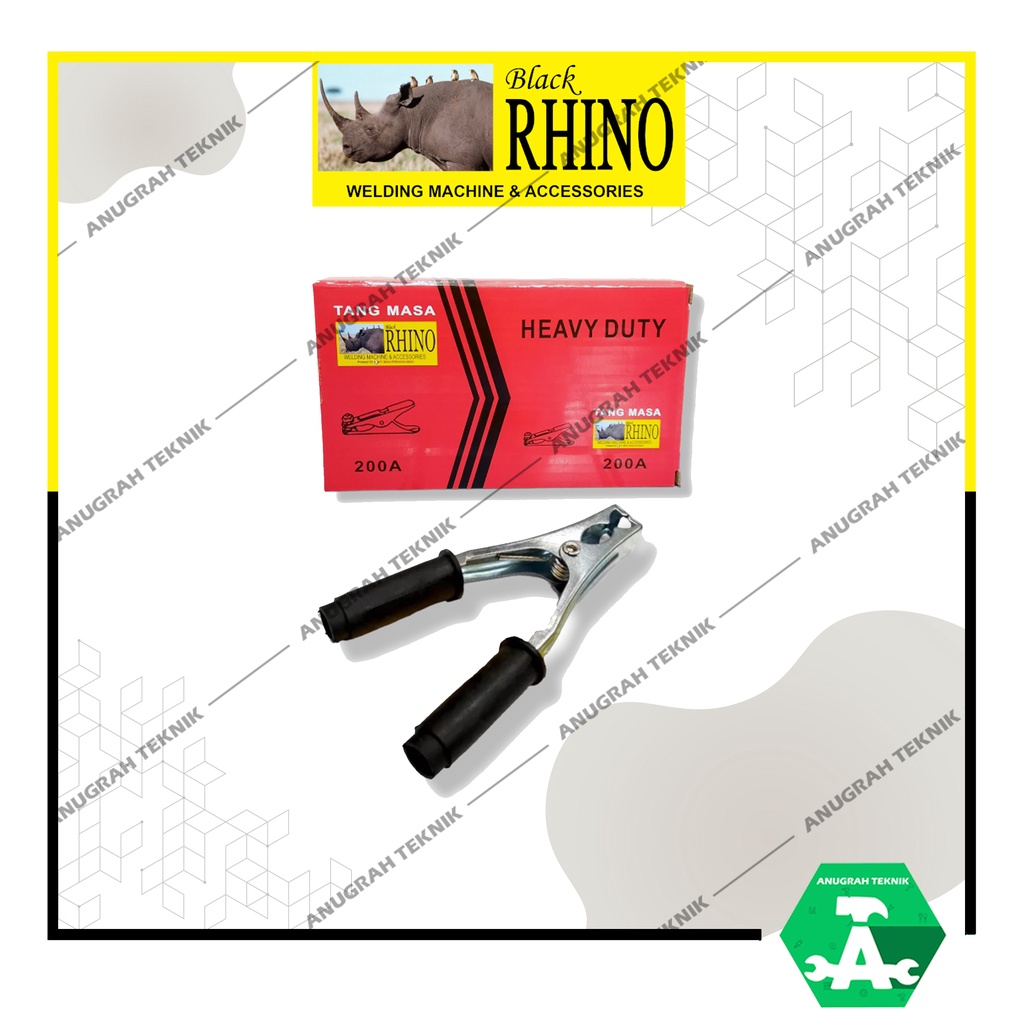 Jual RHINO Tang Masa 200A / Stang Masa 200 Amp / Clamp Stang Massa ...