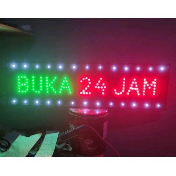 Jual Tulisan lampu led BUKA 24 JAM new | Shopee Indonesia