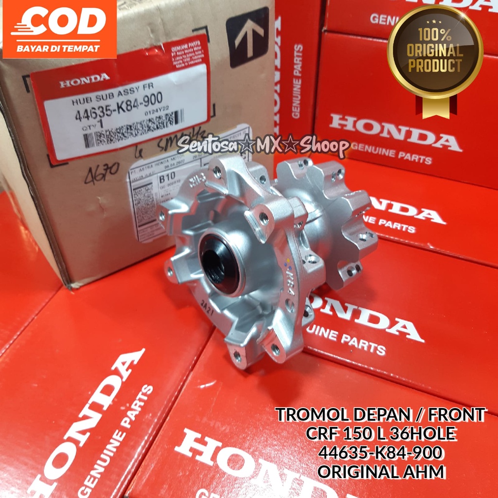 Jual ( CRF 150 L ) TROMOL DEPAN - FRONT HUB 36HOLE - 44635-K84-900 ...