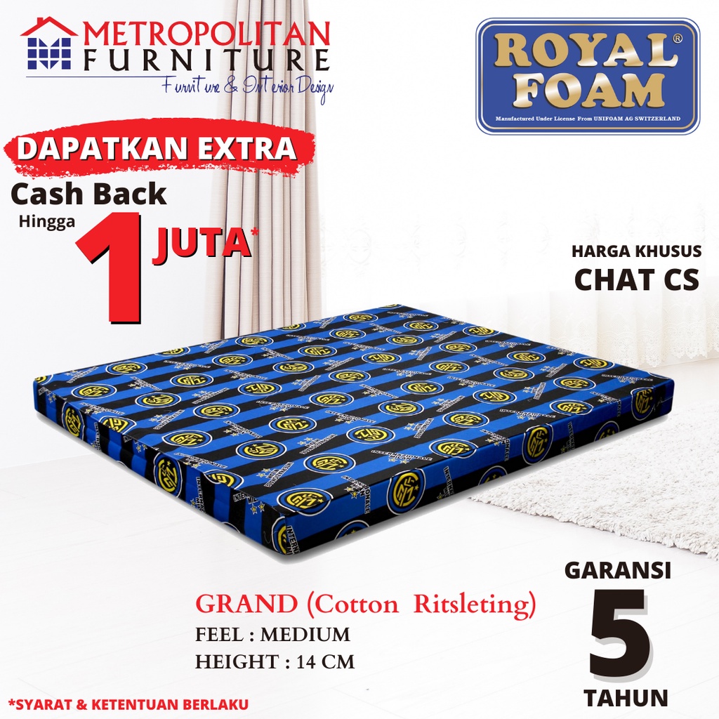 Jual Kasur Busa Royal Foam Grand Tebal 14 cm | Shopee Indonesia