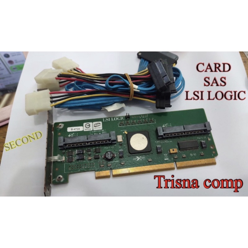Jual card sas lsi logic + cable original | Shopee Indonesia