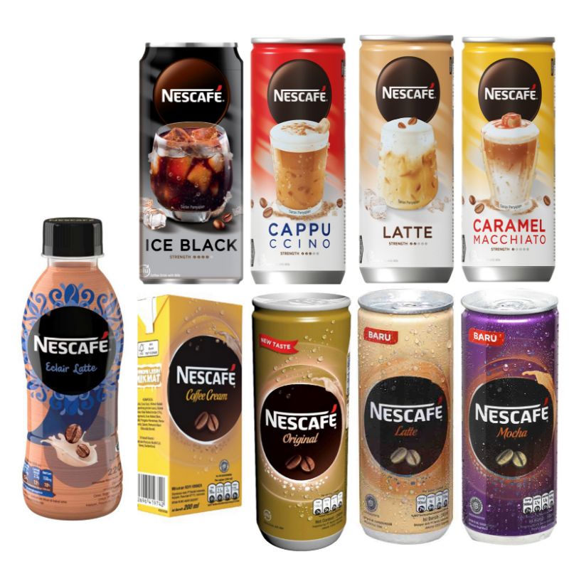 Jual (instant saja) NESCAFE aneka kopi siap minum kotak kaleng botol ...
