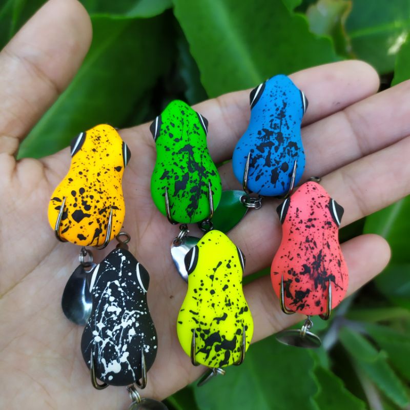 Jual soft frog lembut 2,5cm, 3cm, 3,5cm killer handmade || umpan ...
