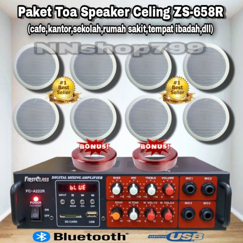 Jual Paket Indoor TOA ZS 658R / Speaker plafon Toa ZS 658R Original ...