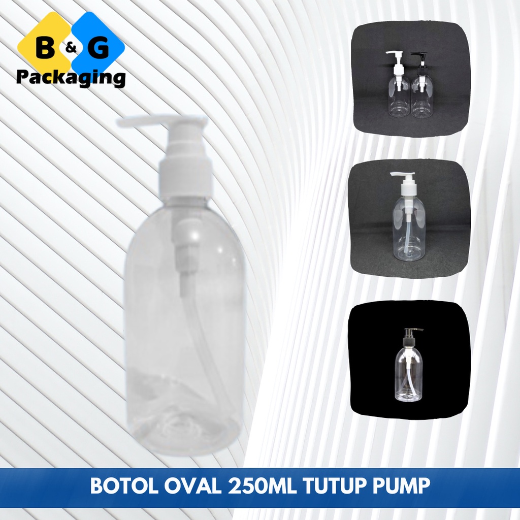 Jual BOTOL OVAL BENING 250ML TUTUP PUMP N24 BOTOL ISI ULANG | Shopee Indonesia