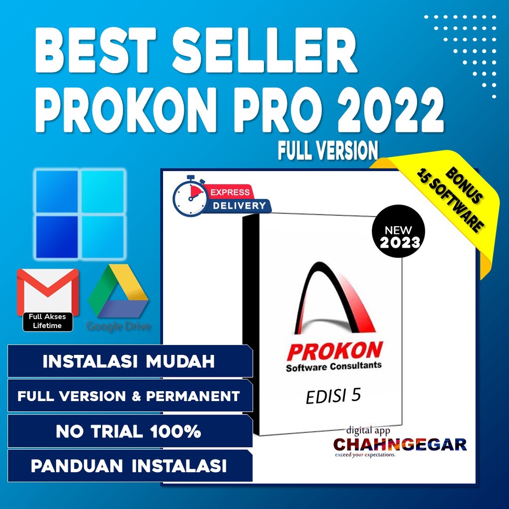 Jual Software Prokon 2022 edisi 5 Full Version Lisensi Lifetime ...