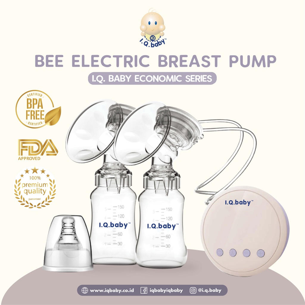 Jual I.Q. BABY Pompa ASI Elektrik Double Pump - Twins Electric Breast ...