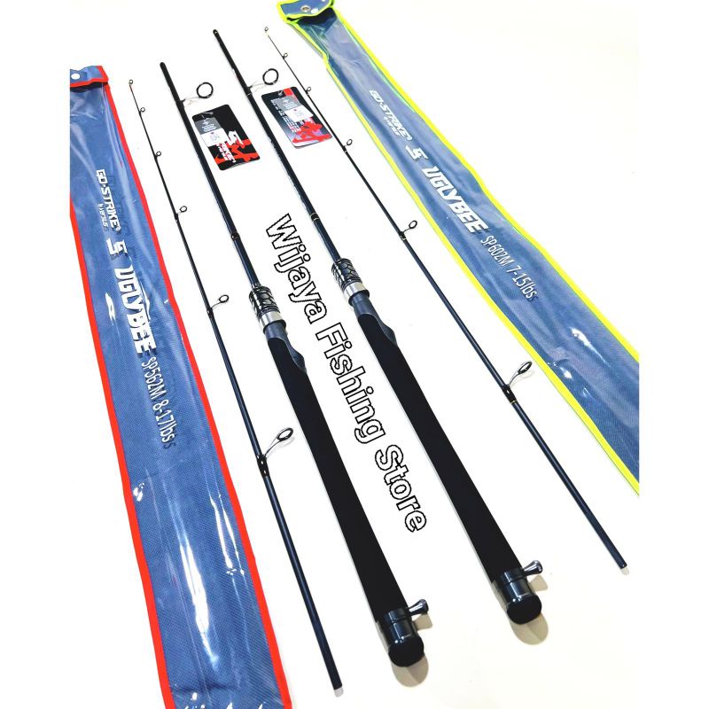 Jual Joran Pancing Go Strike Versus Uglybee 165 180 FULL FUJI | Shopee ...