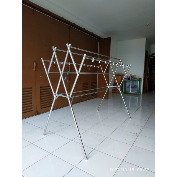 Jual Jemuran Baju Stainless Steel Multi Bulat Tiang Besar 180 cm ...