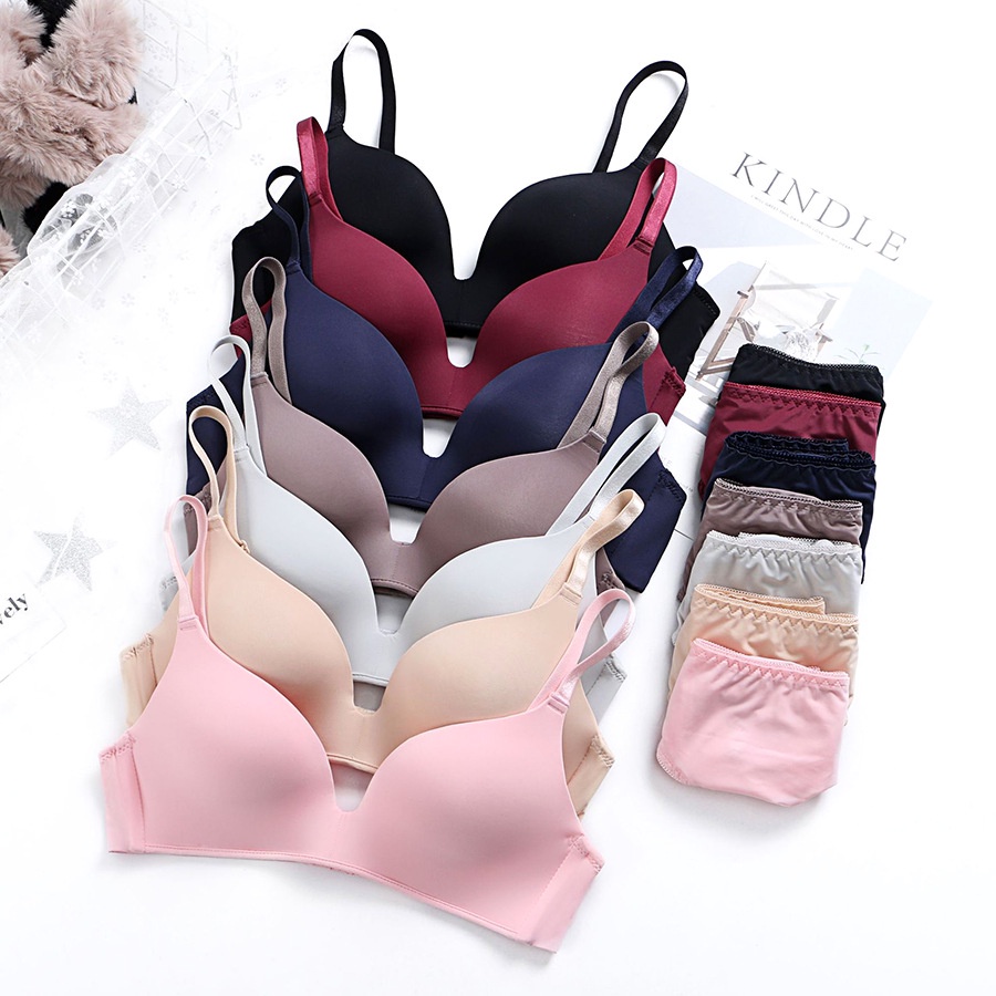 Jual Pakaian Dalam Wanita Set Bra+Celana dalam merasa baik bra sexy bra push up one-piece sport ...