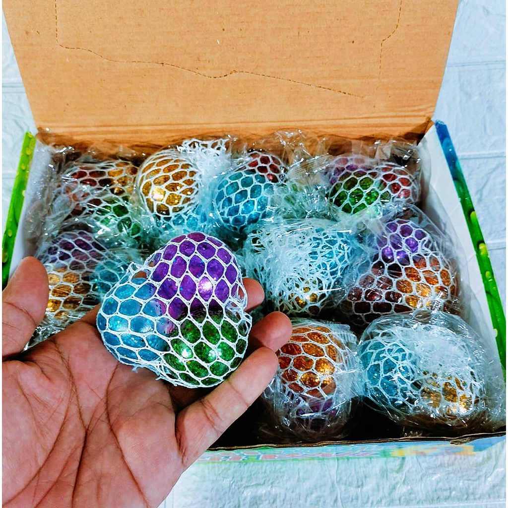 Jual Mainan Anak Squishy Smash Ball Bola Squishy Jaring Mainan Anak ...