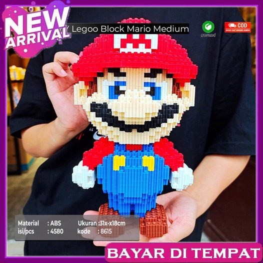 Jual Nano Block Balok Susun Tk Paud Mainan Lego Edukasi Anak Smy Nano Block Mario Medium Bricks ...
