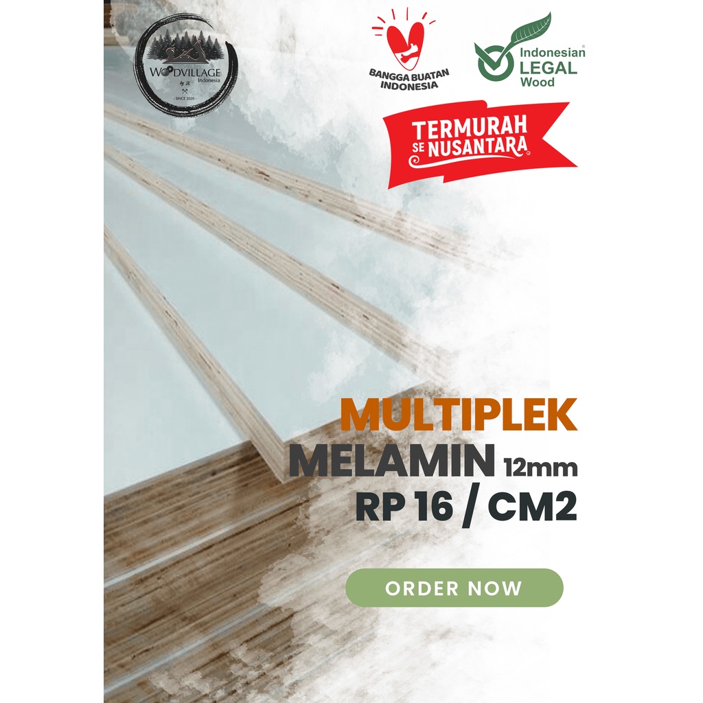 Jual Multiplek Melamin 12mm 12 mm - Multiplek Melamine - Multiplek ...