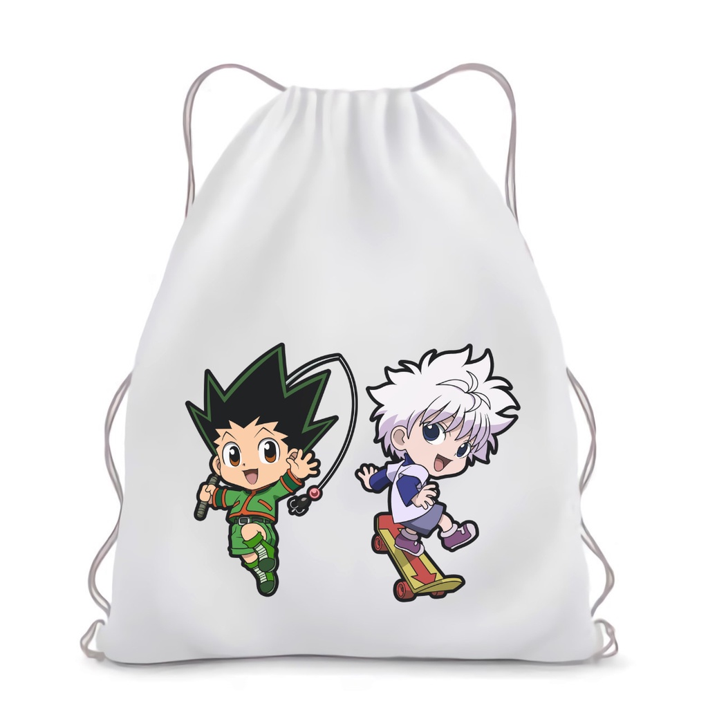 Jual BISA CUSTOM NEW HUNTER X HUNTER Stringbag Ransel Serut anime manga ...