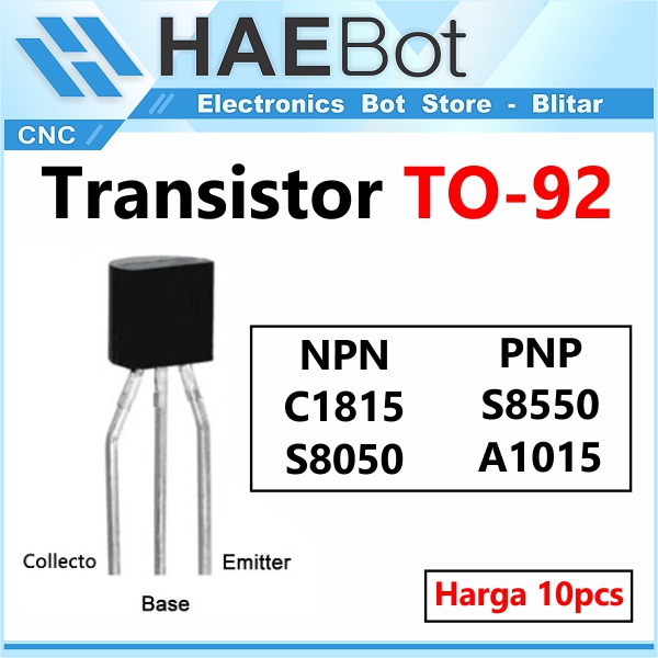 Jual [HAEBOT] Amplifier Transistor S8050 C1815 S8550 A1015 NPN PNP TO ...