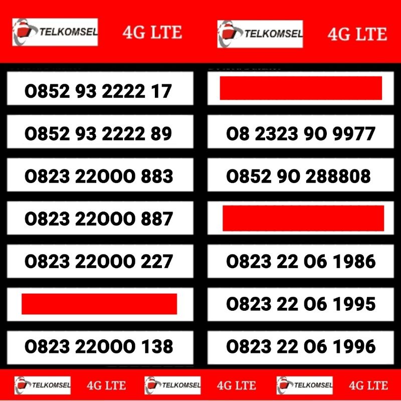 Jual Kartu Perdana Nomor Cantik Telkomsel Internet Sakti Combo Nomor Cantik Telkomsel As Kartu ...