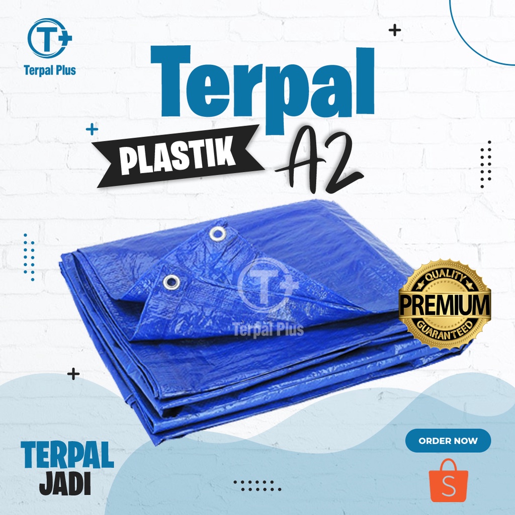 Jual Terpal Plus A2 / 100gsm / ukuran 4 x 6m / Plastik / Tenda / Kolam ...