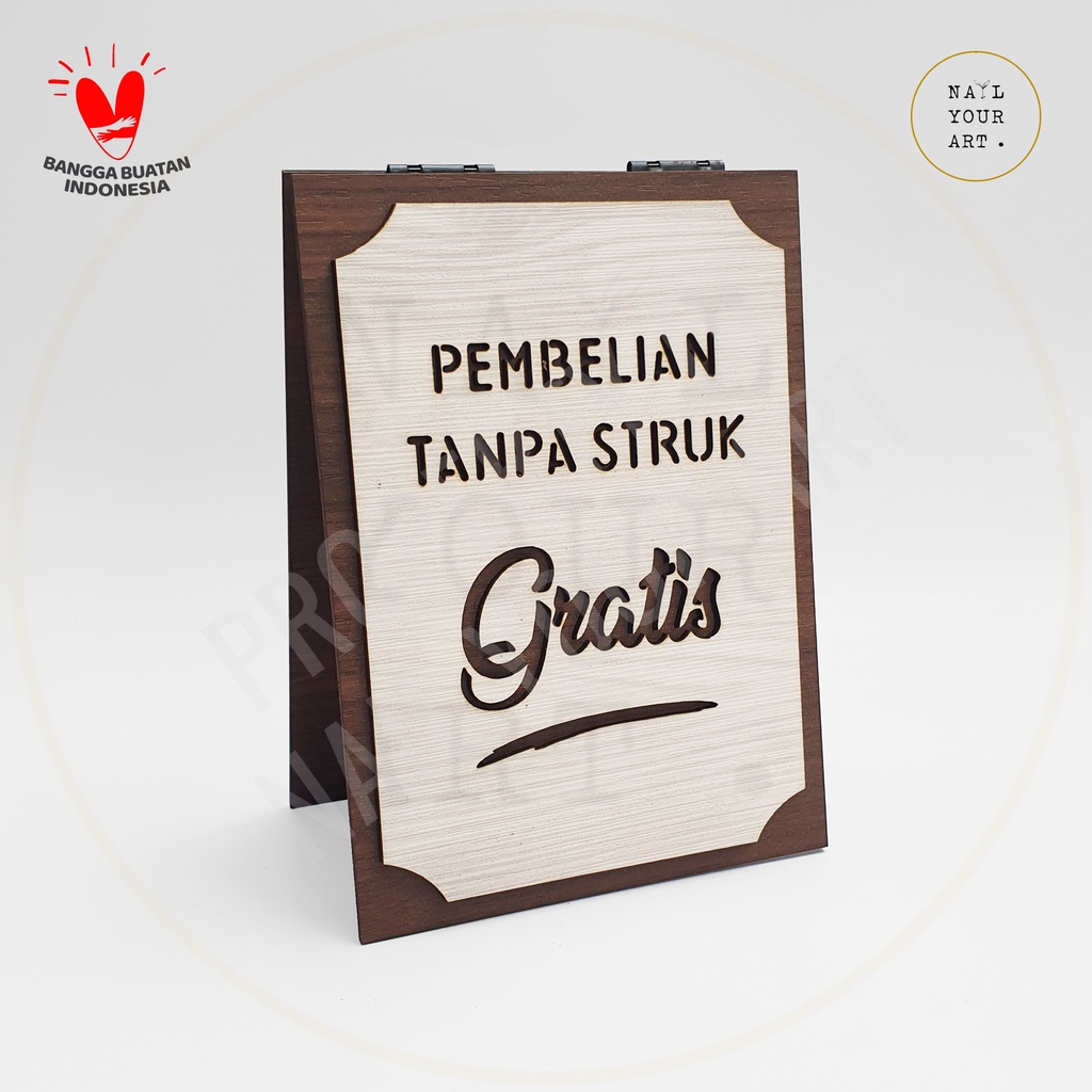 Jual Signage Meja Cafe - PEMBELIAN TANPA STRUK GRATIS - Sign Meja Kasir ...