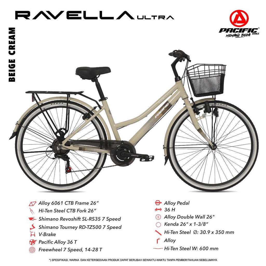 Jual Sepeda CTB / Mini 26 pacific ravella ultra | Shopee Indonesia