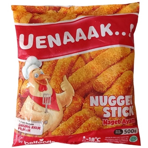 Jual Belfoods Uenak Chicken Nugget Stick 500 gr | Shopee Indonesia