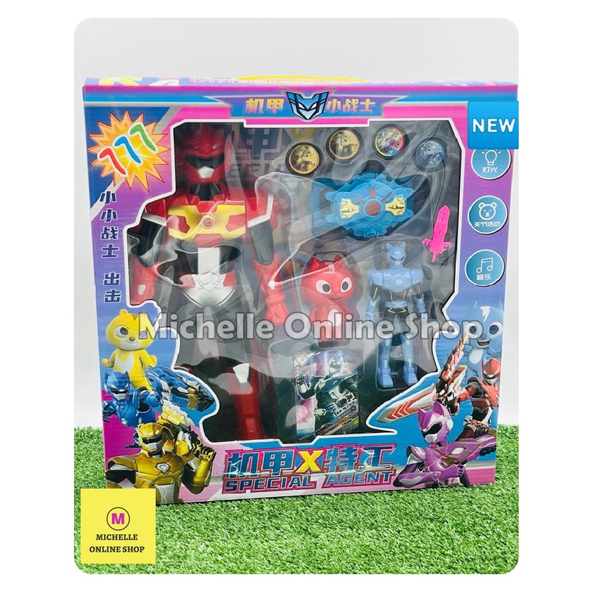 Jual MAINAN ROBOT X MINI BOOMING MINI FORCE SENJATA POWER RANGER ...