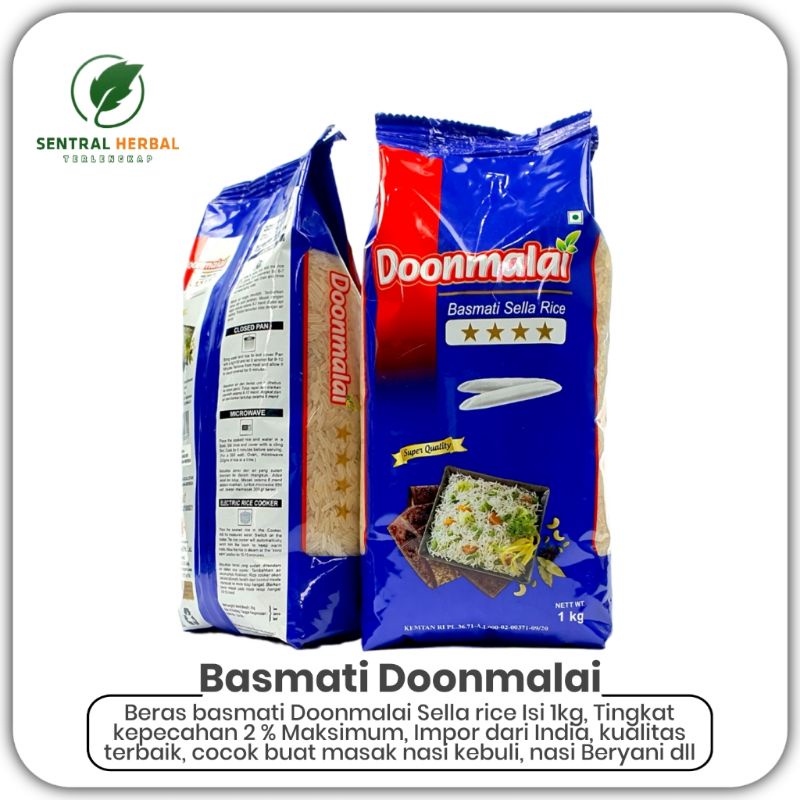 Jual Beras Basmati Sella Rice Doonmalai 1 Kg | Shopee Indonesia