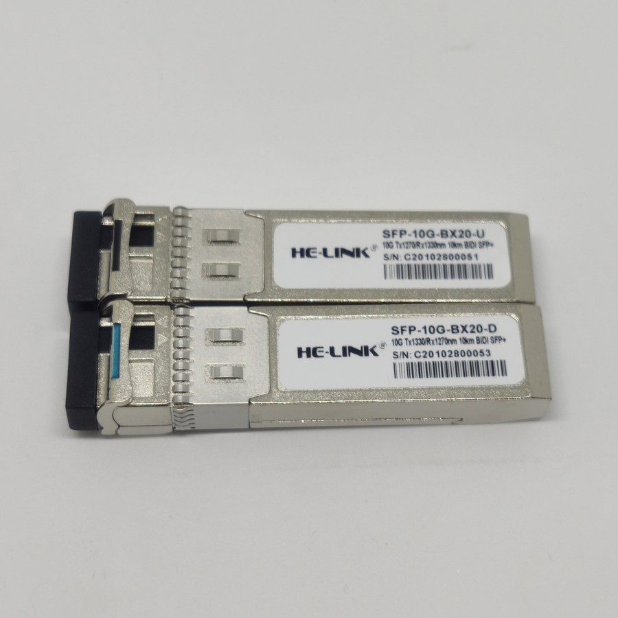 Jual HE-LINK SFP+ 10G bidi 10km 20km 40km 60km 80km singlecore LC SFP-10G-BD-SM 1270 1330 10Gbps ...