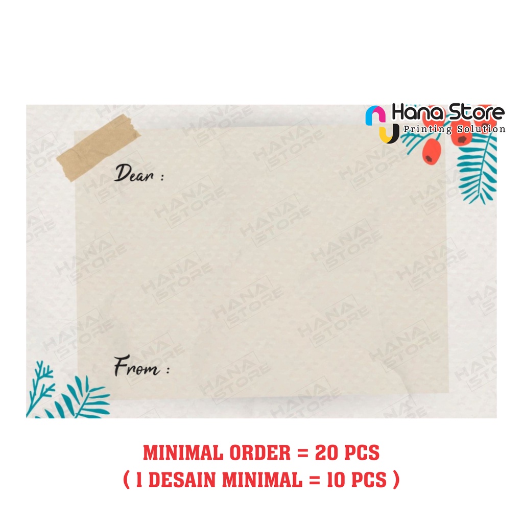Jual Greeting Card POLOS - Gift Card - Kartu Ucapan - Greeting Card ...