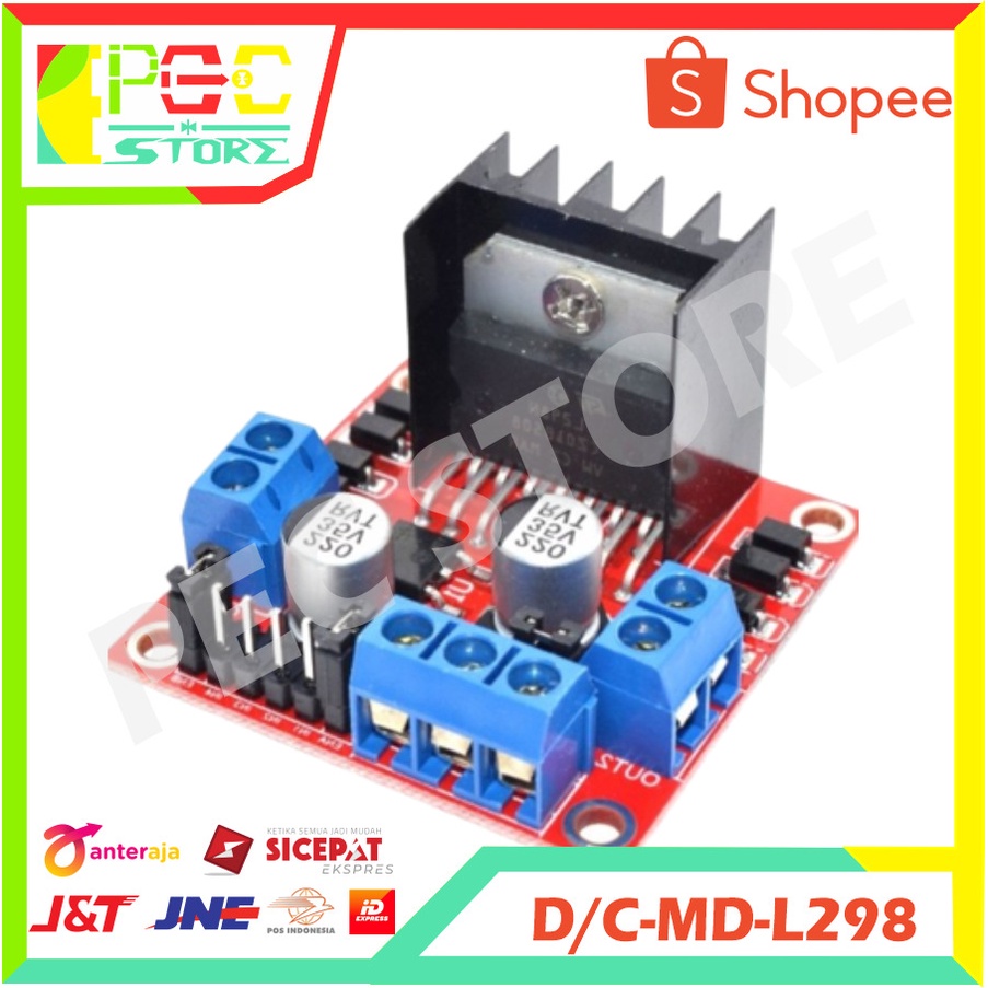 Jual L298N DUAL H BRIDGE DRIVER MODULE FOR STEPPER MOTOR AND SERVO ...