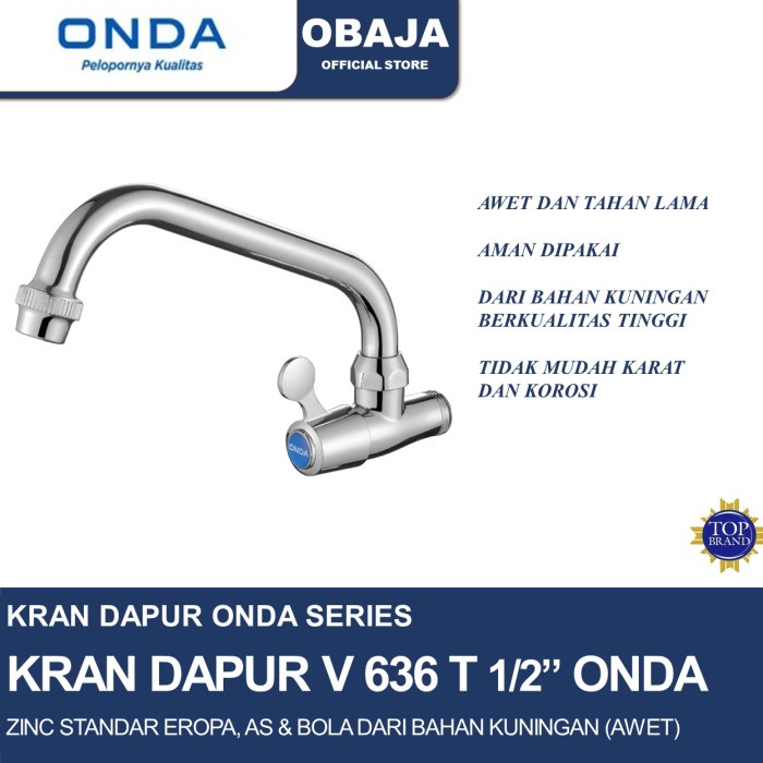 Jual Onda Kran Dapur V 636 T / Kran Cuci Piring Model Angsa V 636 T ...