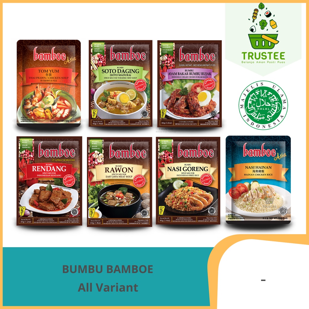 Jual Bamboe Bumbu Masak Racik Instan - Masakan Rasa Indonesia & Asia Bamboe Dapur | Shopee Indonesia