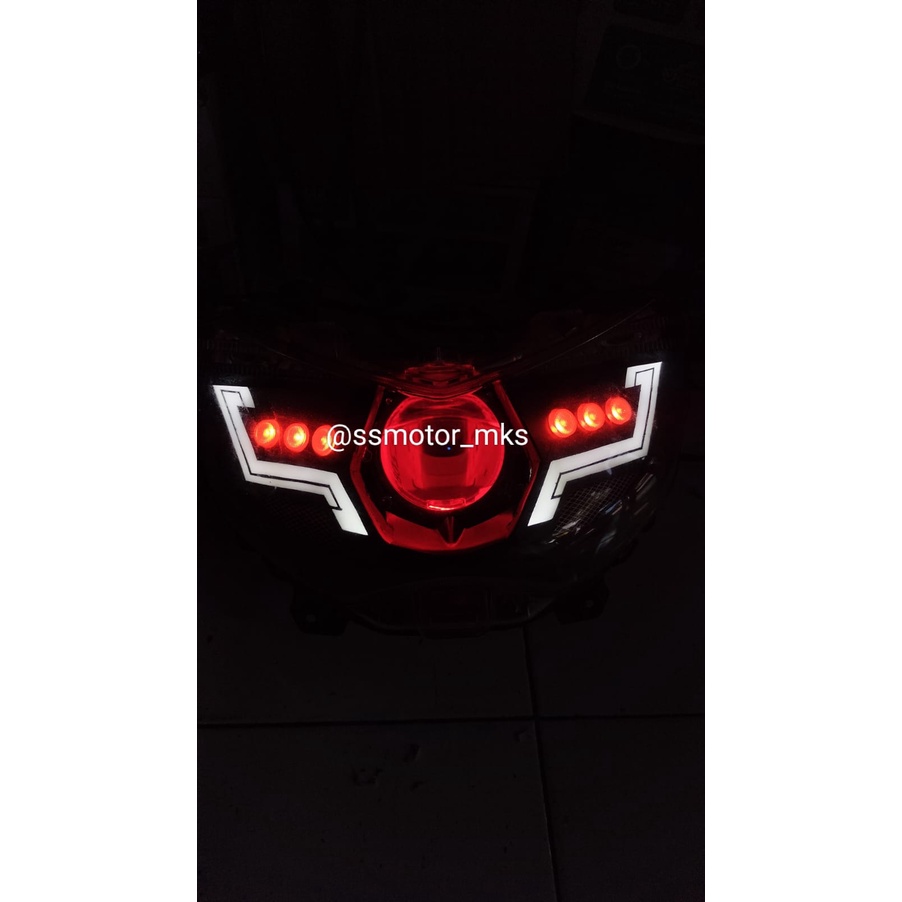 Jual HEADLAMP LAMPU DEPAN NMAX LAMA / OLD CUSTOM PROJIE BILED VAHID ...