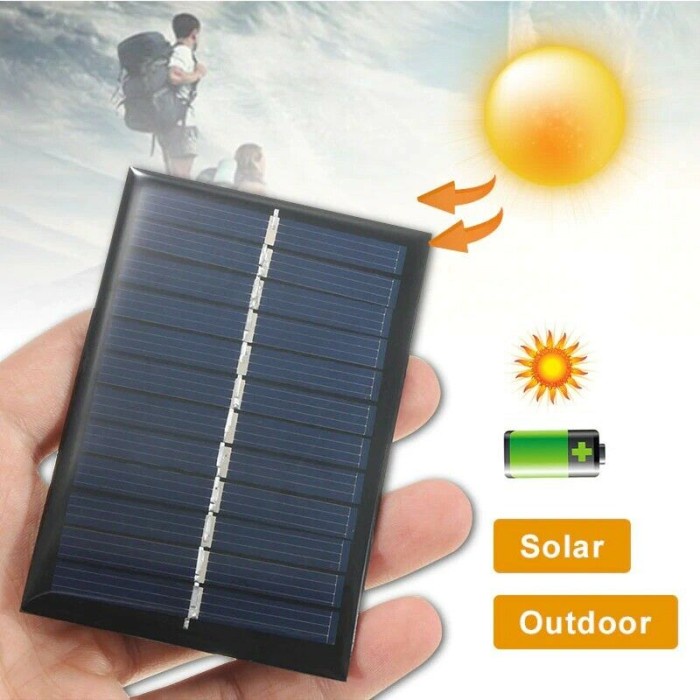 Jual Mini Panel Surya Solar Cell 6V 1W Cas Charger HP Powerbank 18650 ...
