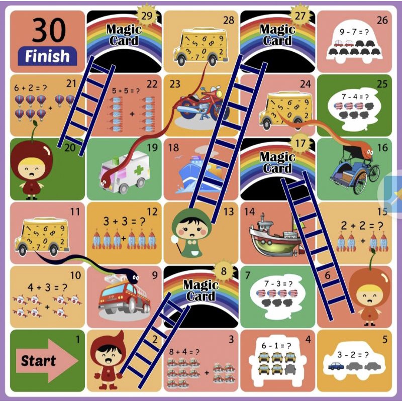 Jual 1x1 meter penjumlahan dan pengurangan playmate matras main anak ...