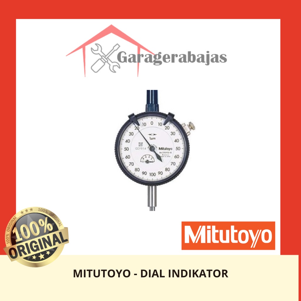 Jual MITUTOYO DIAL INDICATOR 1/0.001MM 2109A-10 / 2109S-10 | Shopee ...