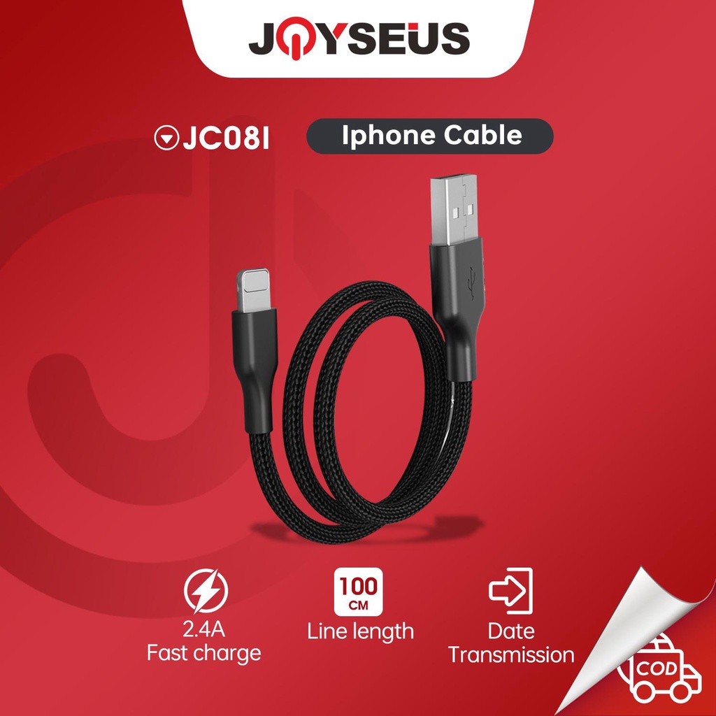 Jual JOYSEUS JC08I Kabel data 2A USB iphone Cable 100CM Fast Charging ...