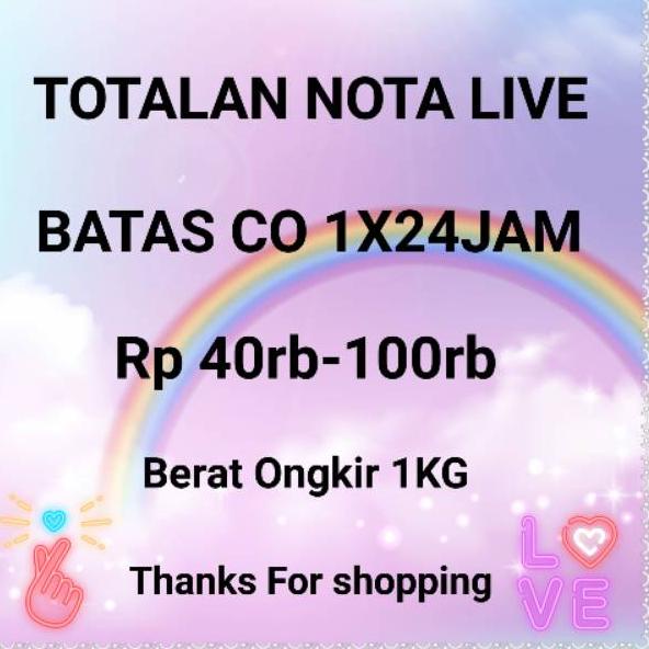 Jual Termurah Nota Live 1kg 40-100rb ? | Shopee Indonesia